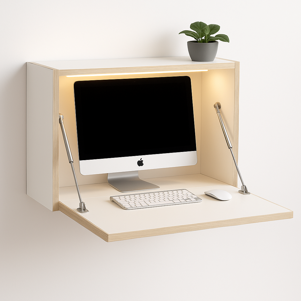Bureau Mural Medium – Idéal pour iMac & Grands Écrans ⏐ Remood